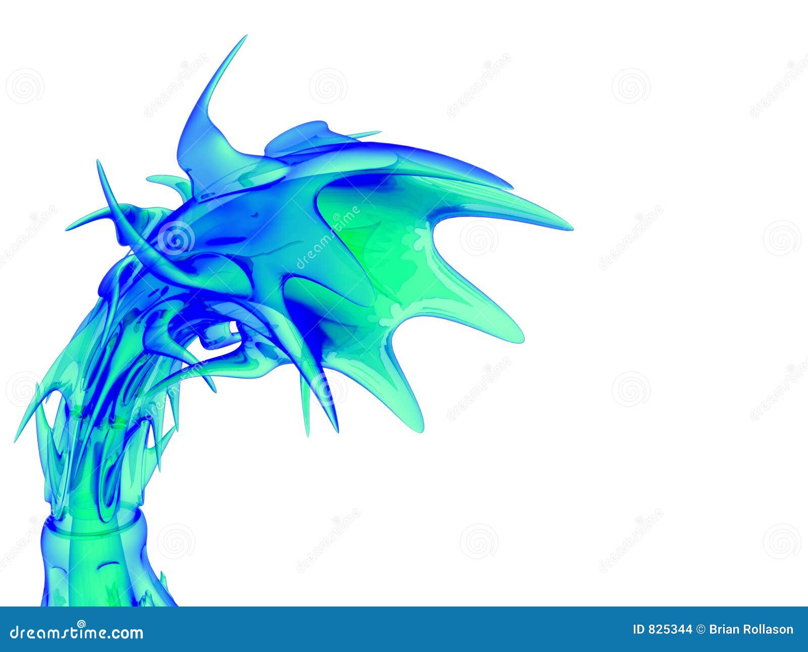 Spiky Organic Cone stock illustration. Illustration of artistic - 825344