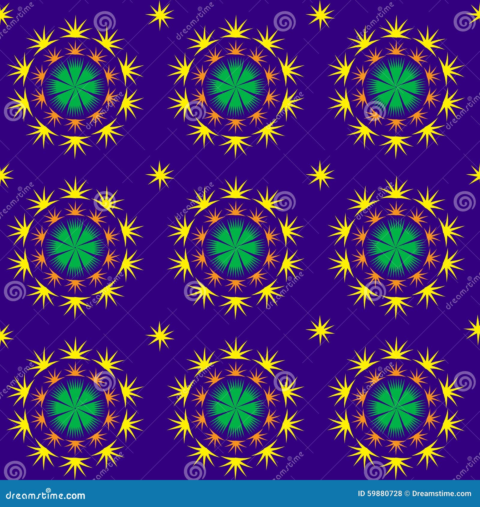 Spiky starry pattern stock vector. Illustration of digital - 59880728