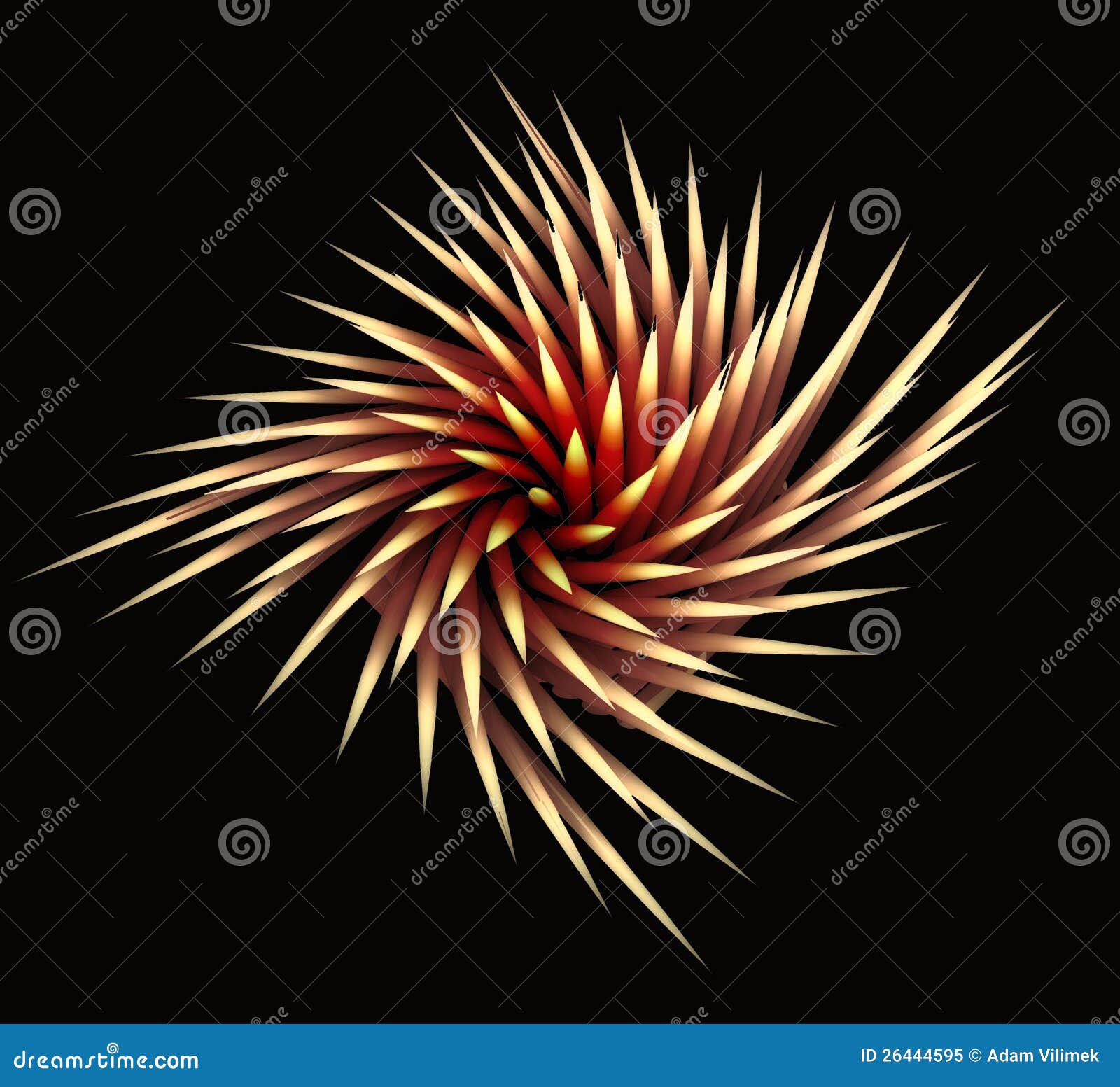 Spiky Swirl Shape Background Cover Stock Illustration - Illustration of ...