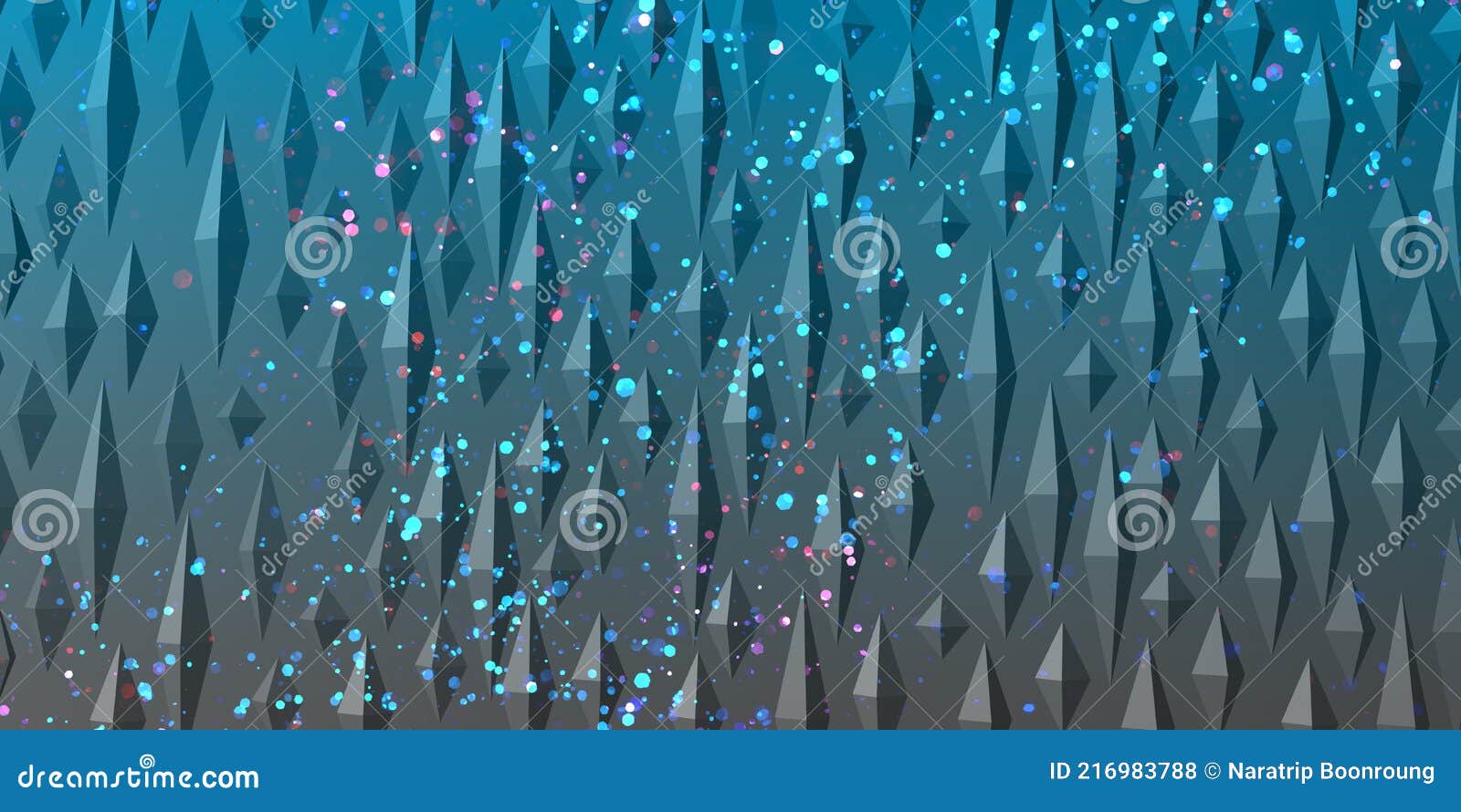Spiky Triangle Abstract Geometric Background 3d Illustration Stock ...