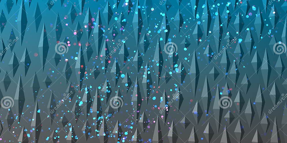 Spiky Triangle Abstract Geometric Background 3d Illustration Stock ...