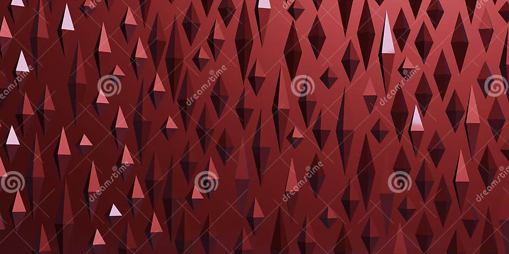Spiky Triangle Abstract Geometric Background 3d Illustration Stock ...