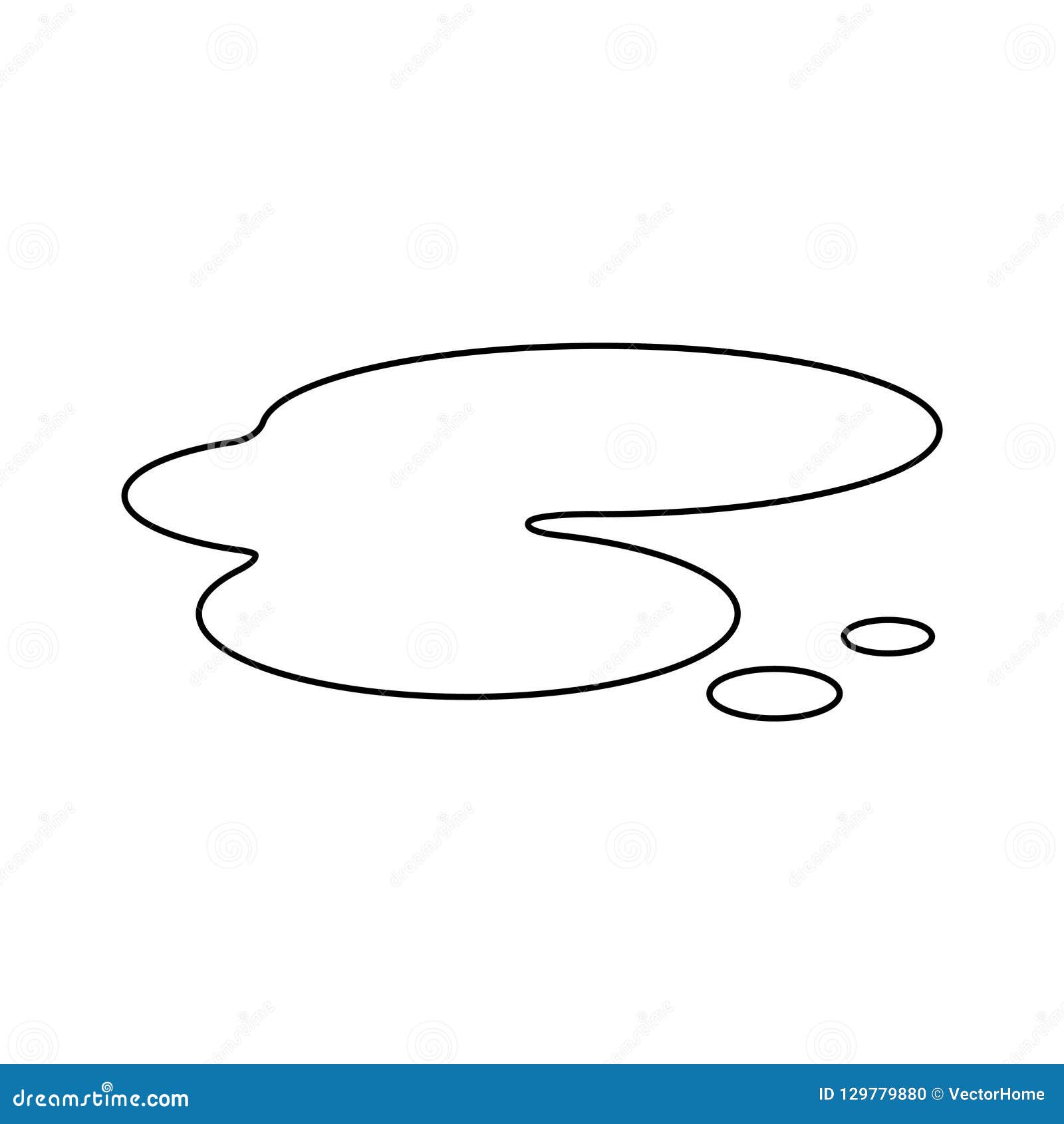Spill Icon, Vector Illustration Stock Vector - Illustration of water ...