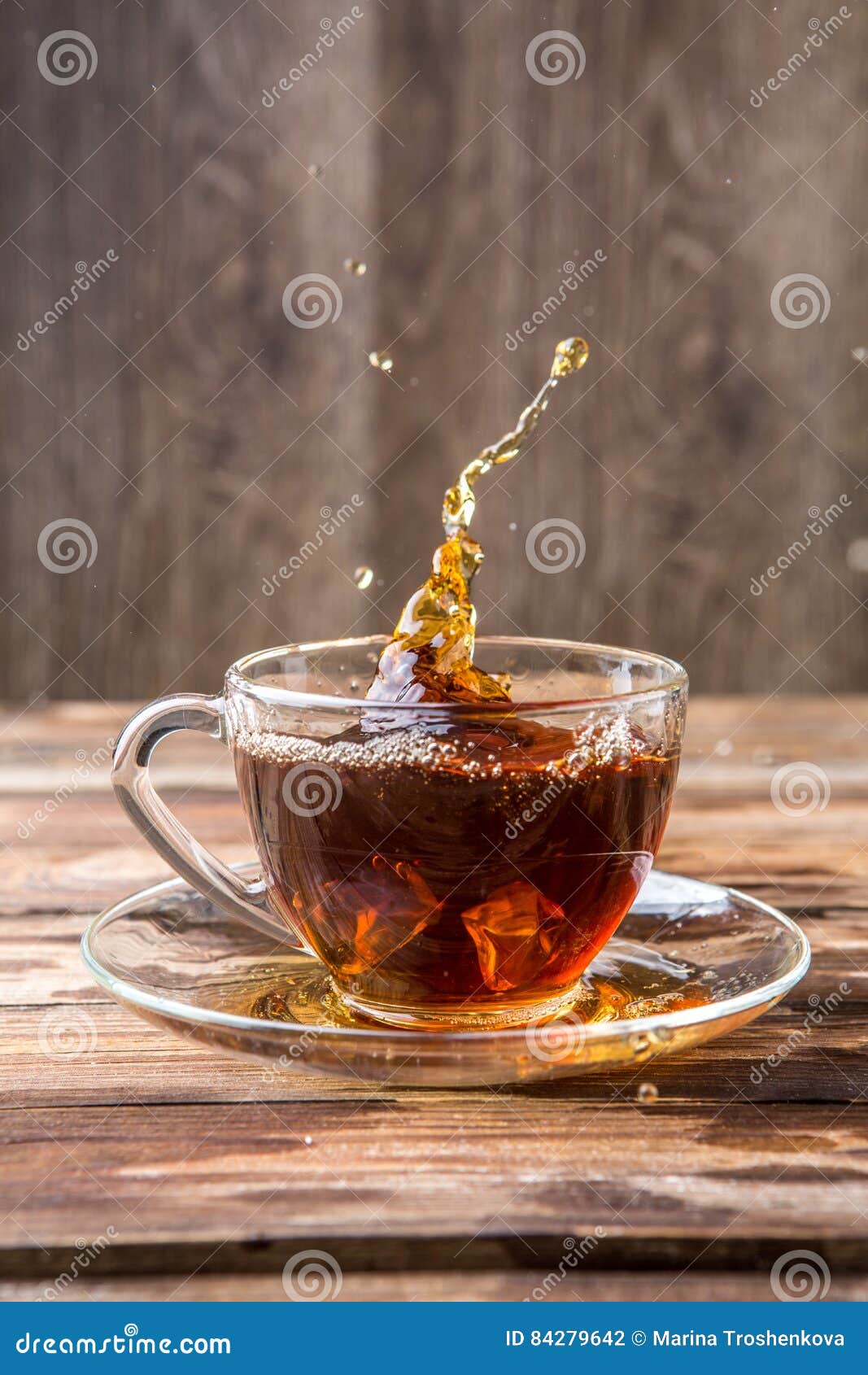 Spill Tea in Transparent Mug Stock Photo - Image of herbal, home: 84279642