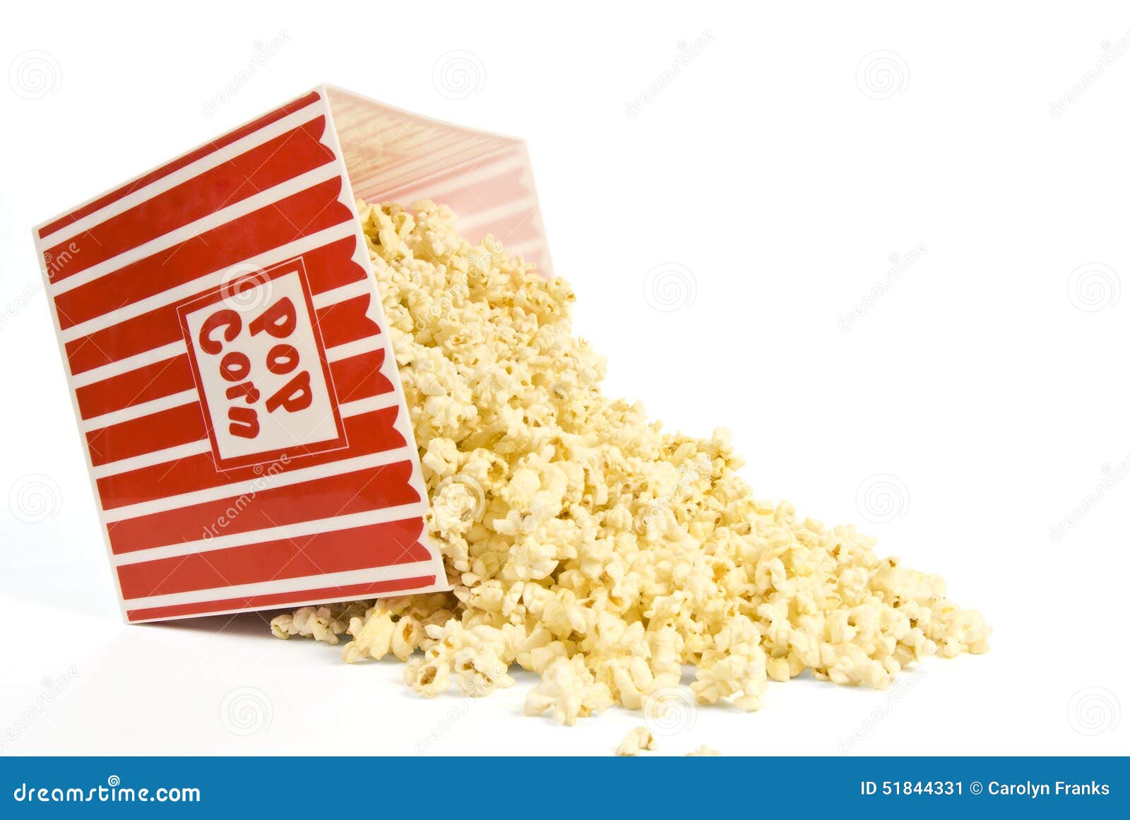 Spilled Bucket of Popcorn stock image. Image of overflowing - 51844331