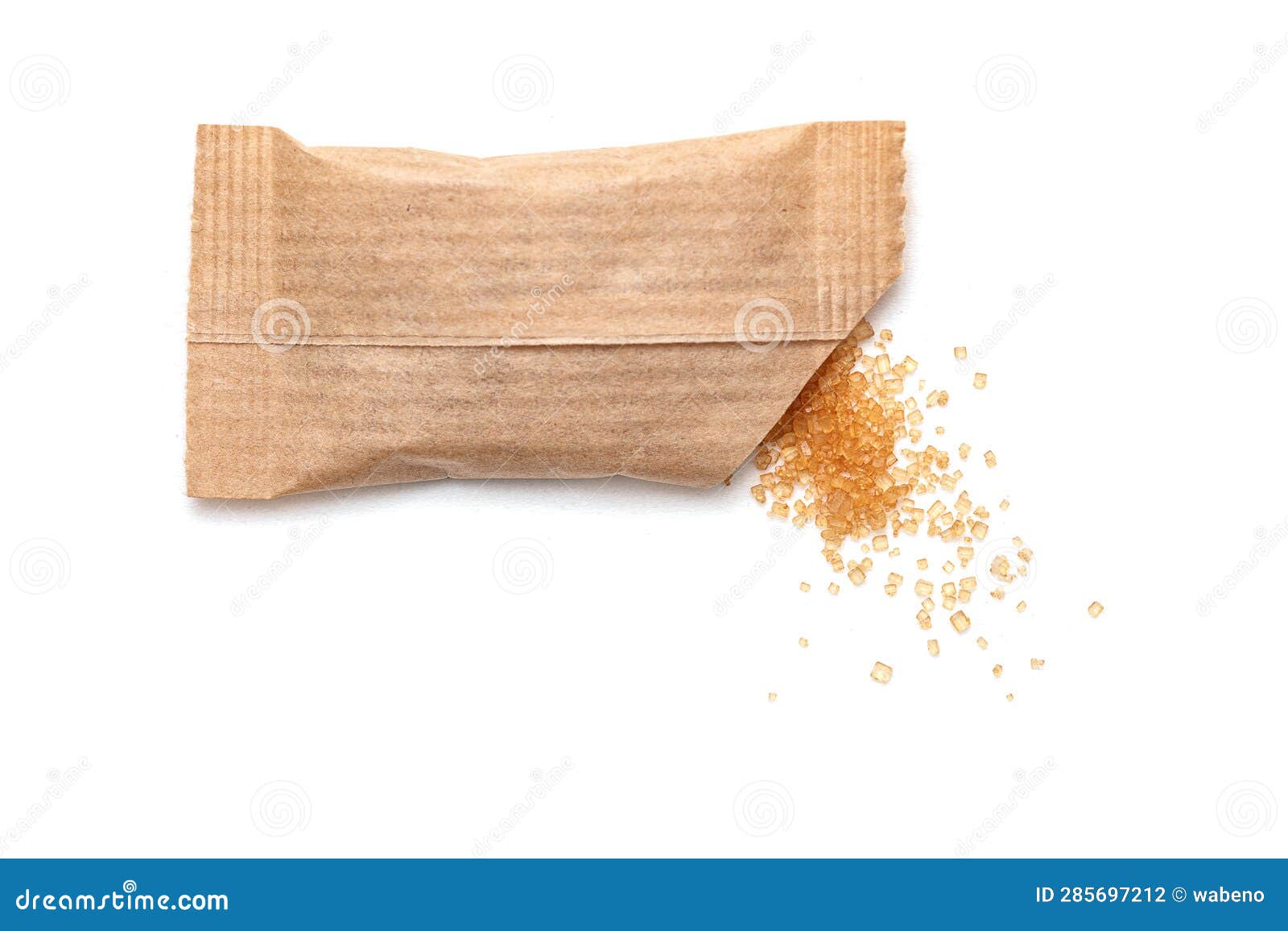 Spilled Cane Sugar from a Small Paper Sachet Stock Photo - Image of ...