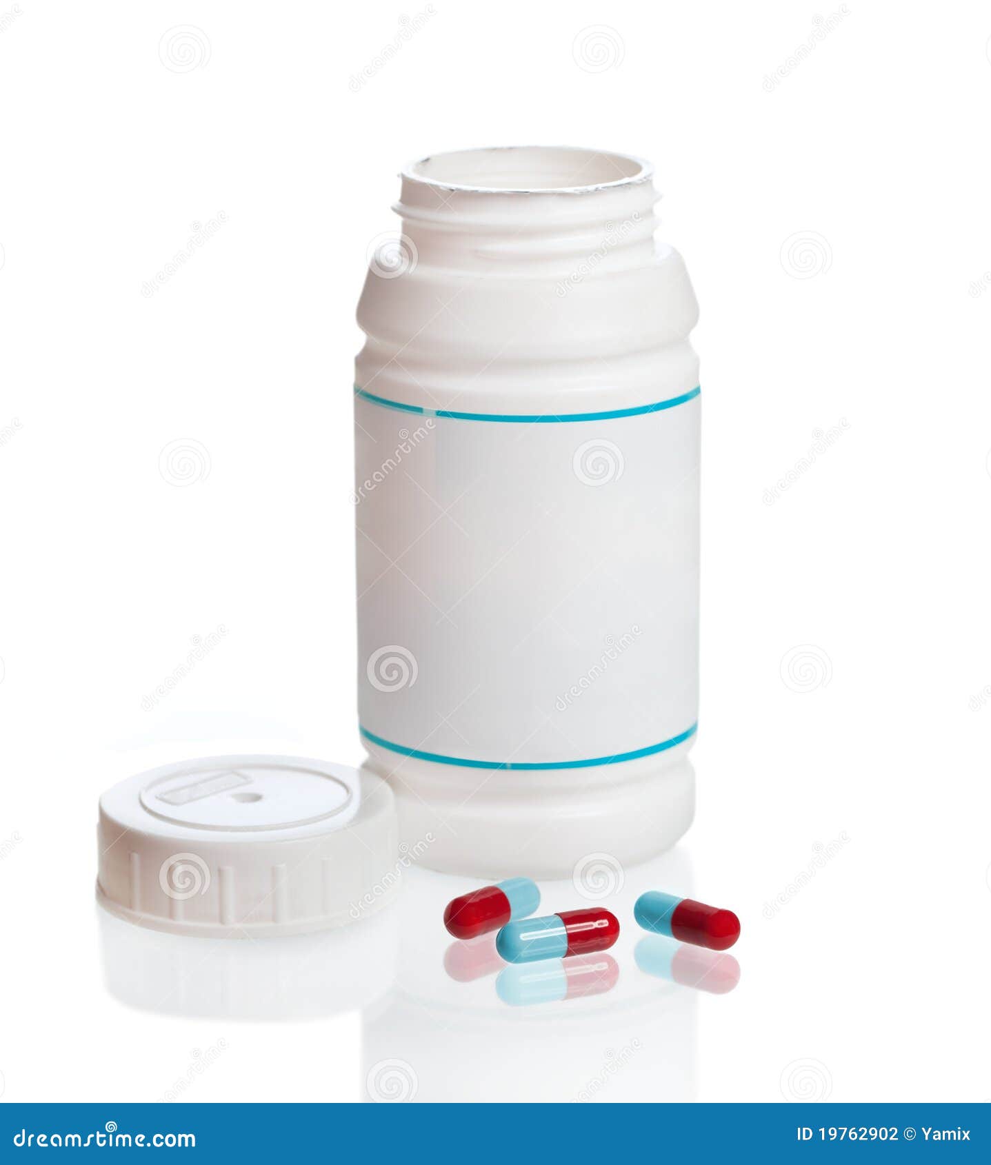 Spilled Capsules From White Bottles Royalty-Free Stock Image ...