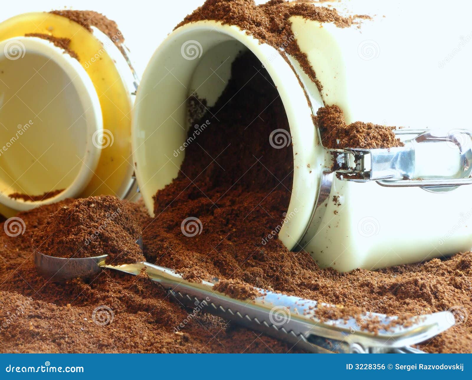 Spilled coffee stock photo. Image of ground, drink, spilled - 3228356