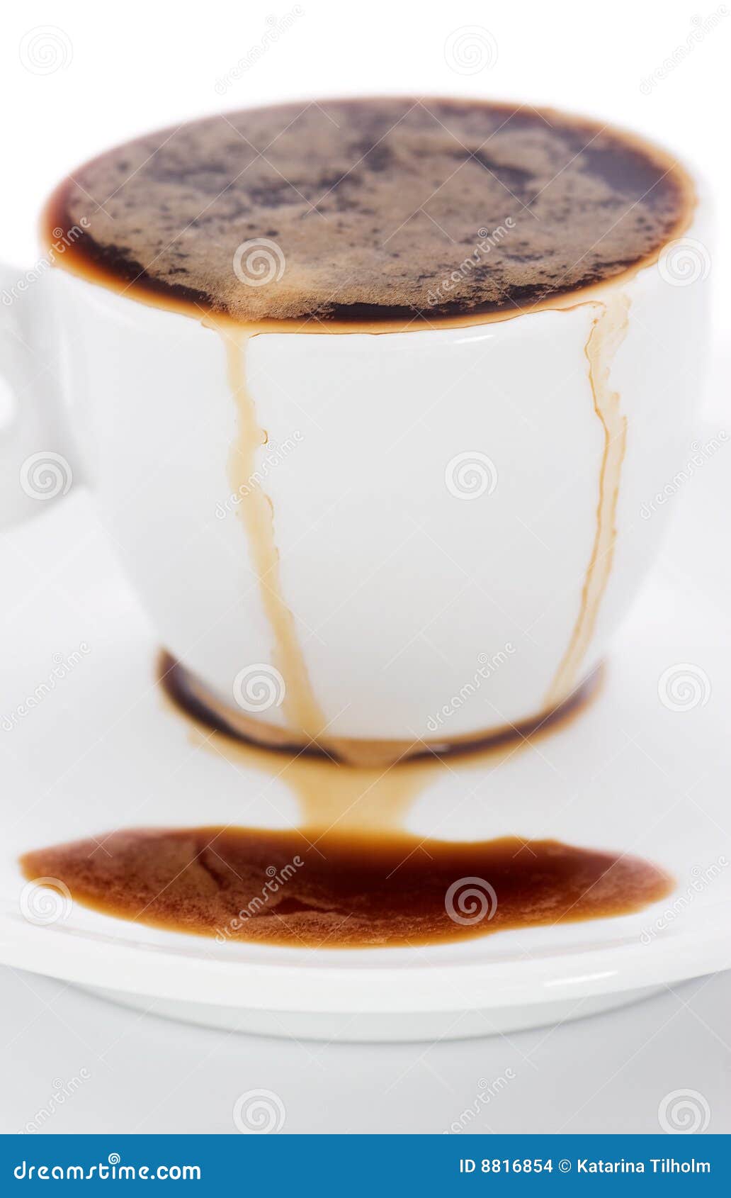 Spilled coffee stock photo. Image of dirty, isolated, coffee - 8816854