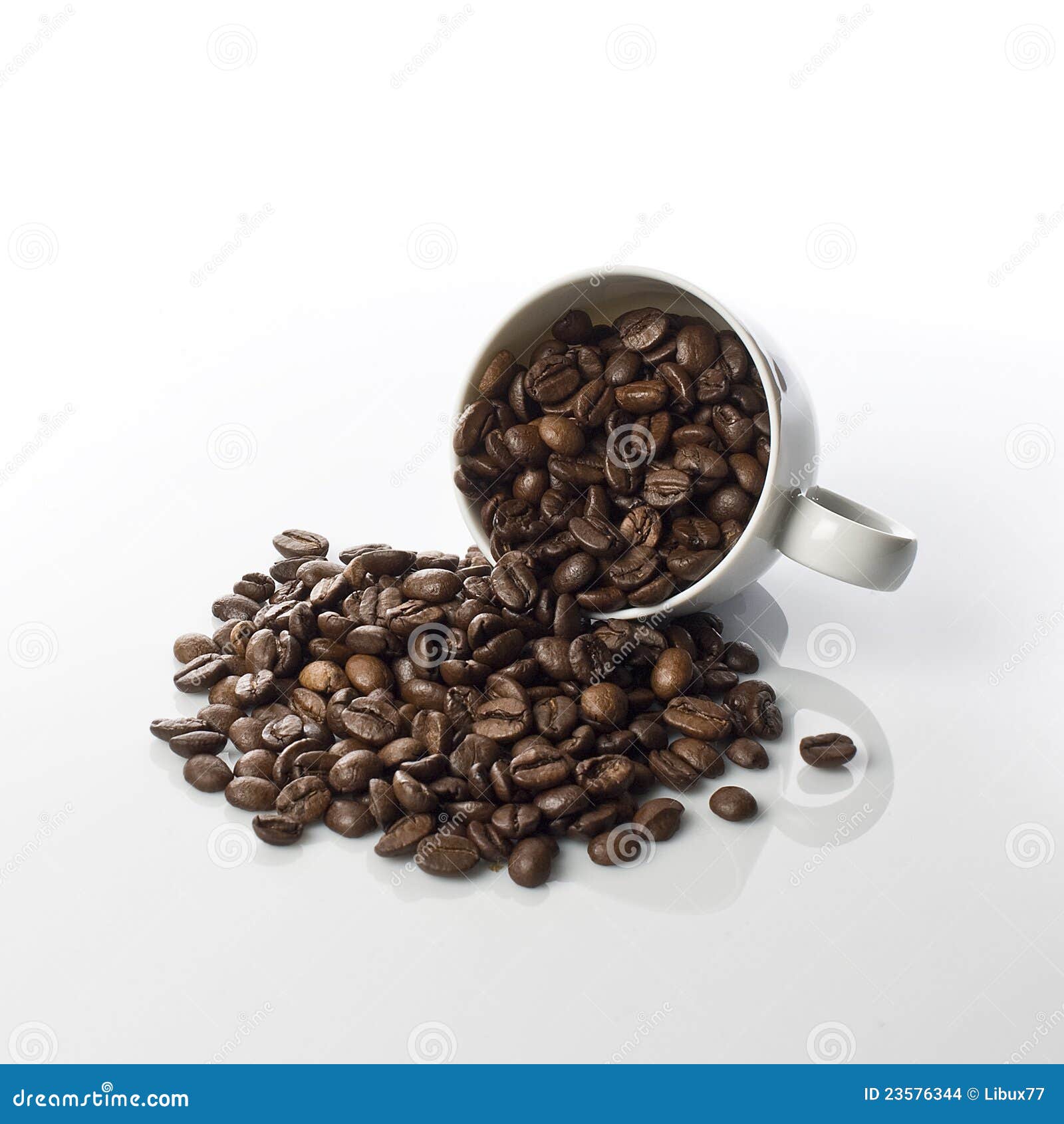 Spilled Coffee Beans stock photo. Image of stimulant - 23576344