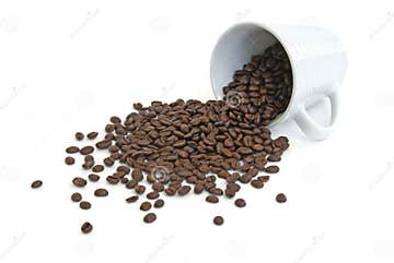 Spilled Coffee Beans stock photo. Image of java, grind - 9667596