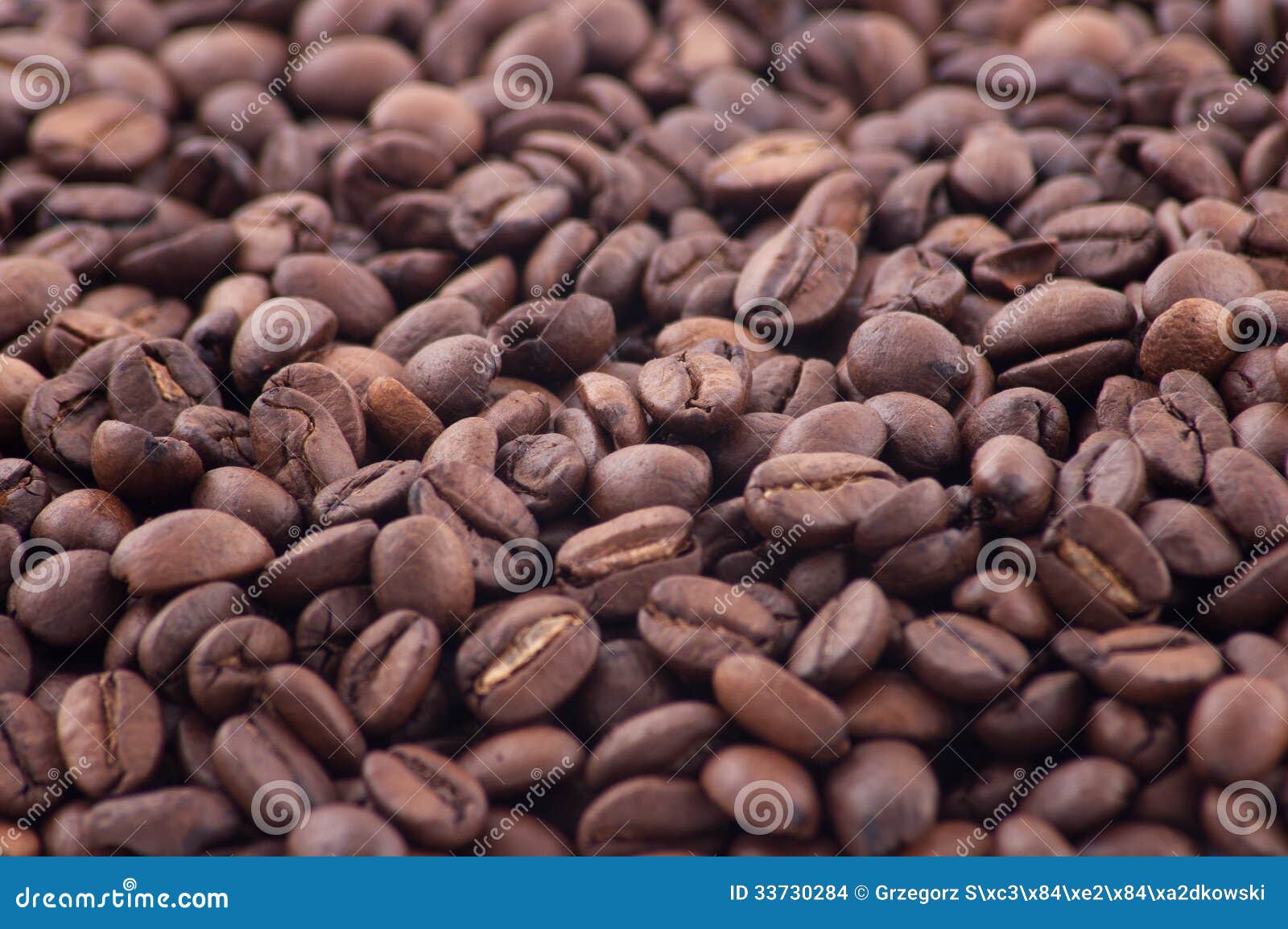 Spilled coffee beans stock photo. Image of cast, coffee - 33730284