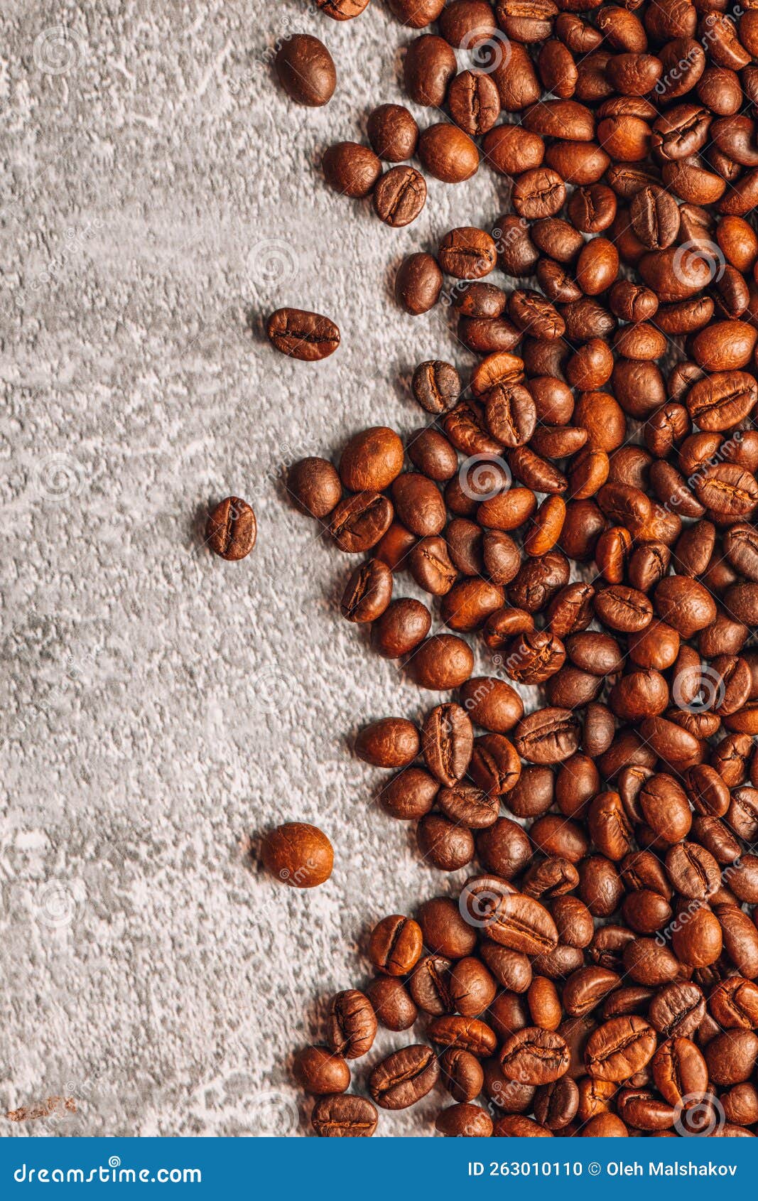 Spilled Coffee Beans on the Table Stock Photo - Image of addiction ...