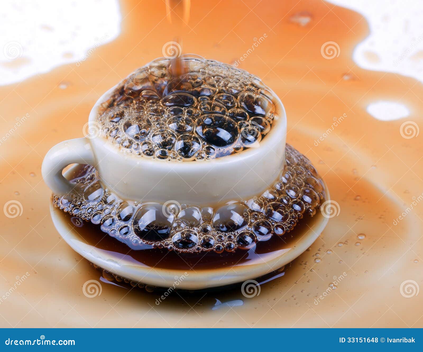 Spilled coffee stock photo. Image of coffee, liquid, messy - 33151648