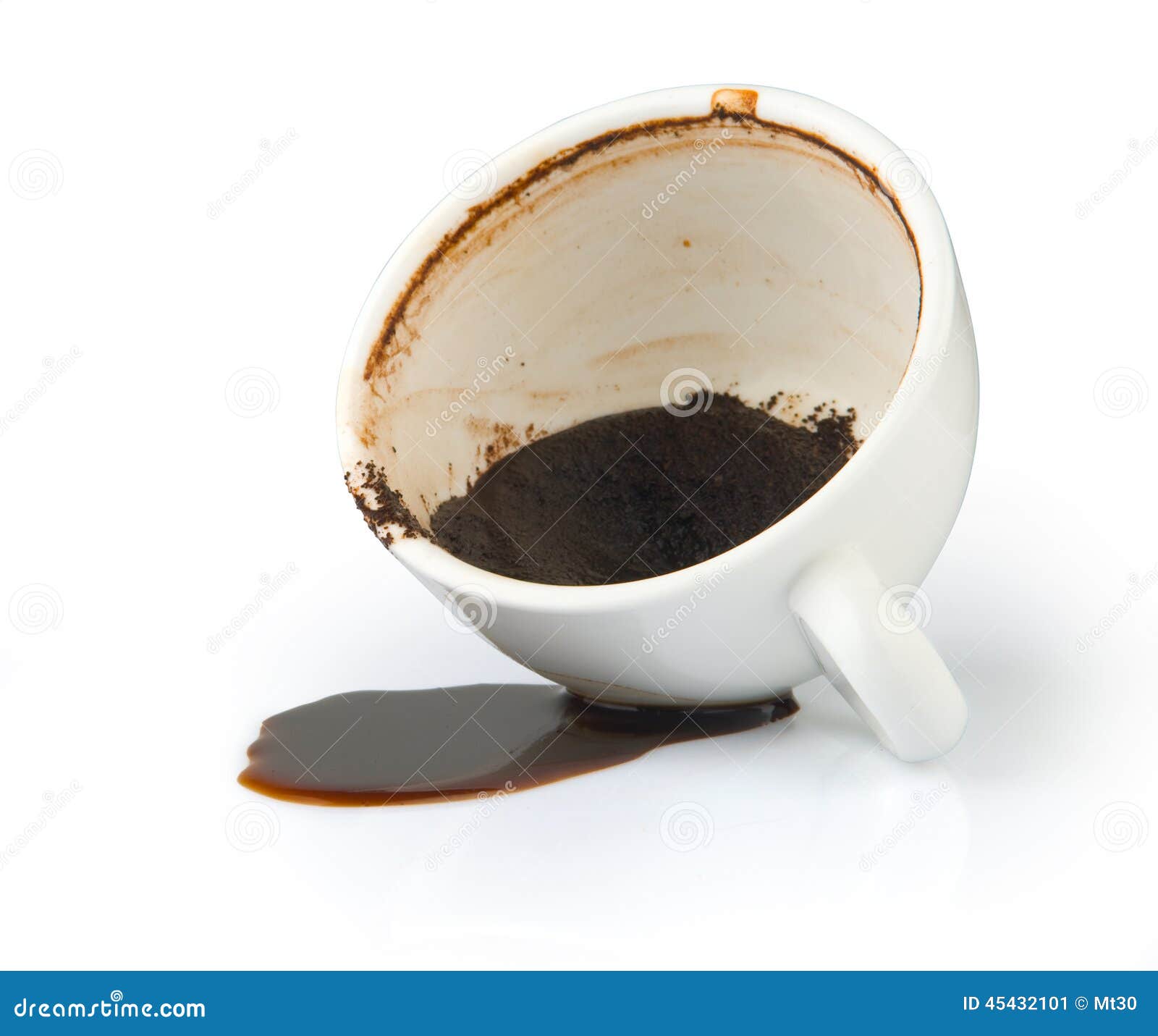 Spilled coffee stock image. Image of white, brown, cafe - 45432101