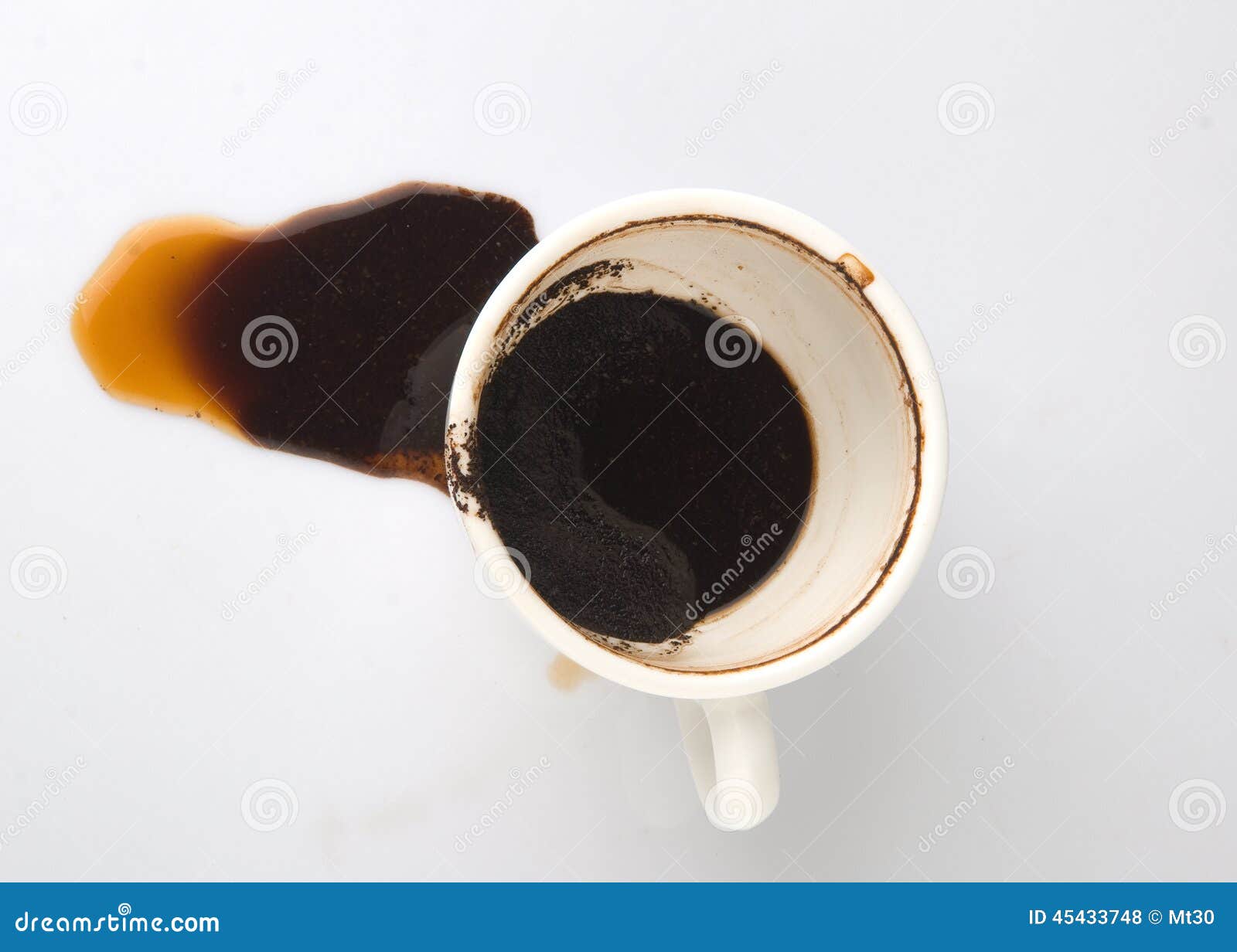Spilled coffee stock photo. Image of drink, oops, spilled - 45433748