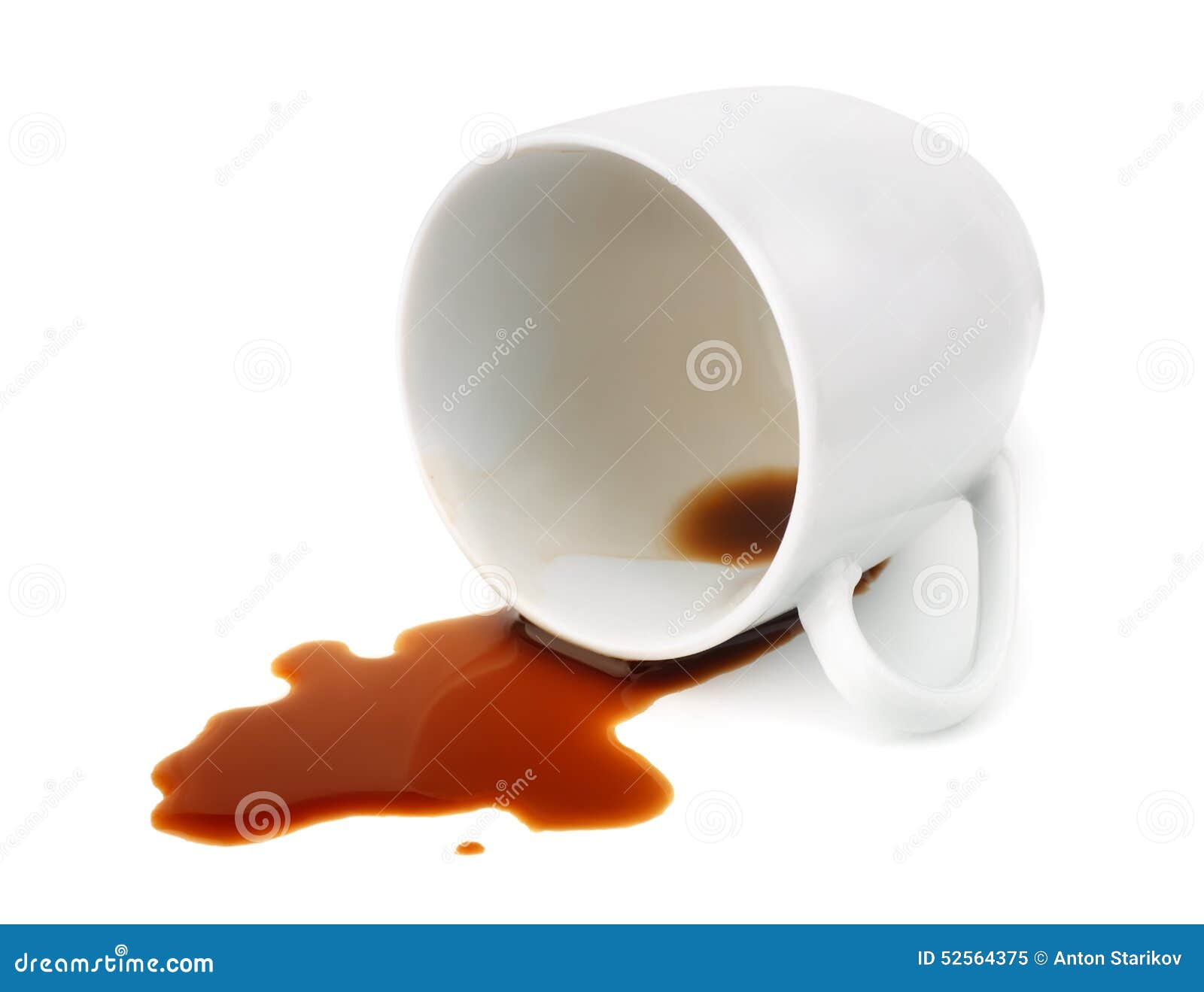 Spilled coffee stock image. Image of food, drink, brown - 52564375