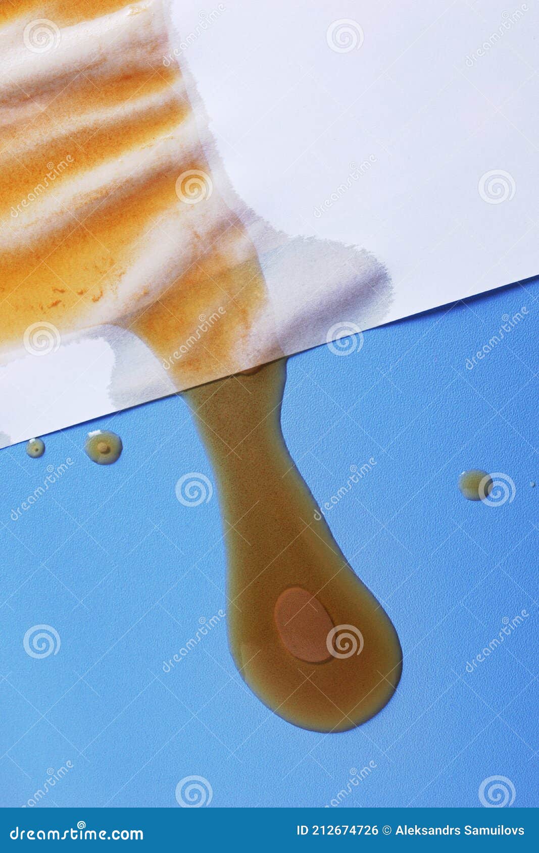 Spilled Coffee on Sheets of Paper Stock Photo - Image of espresso ...