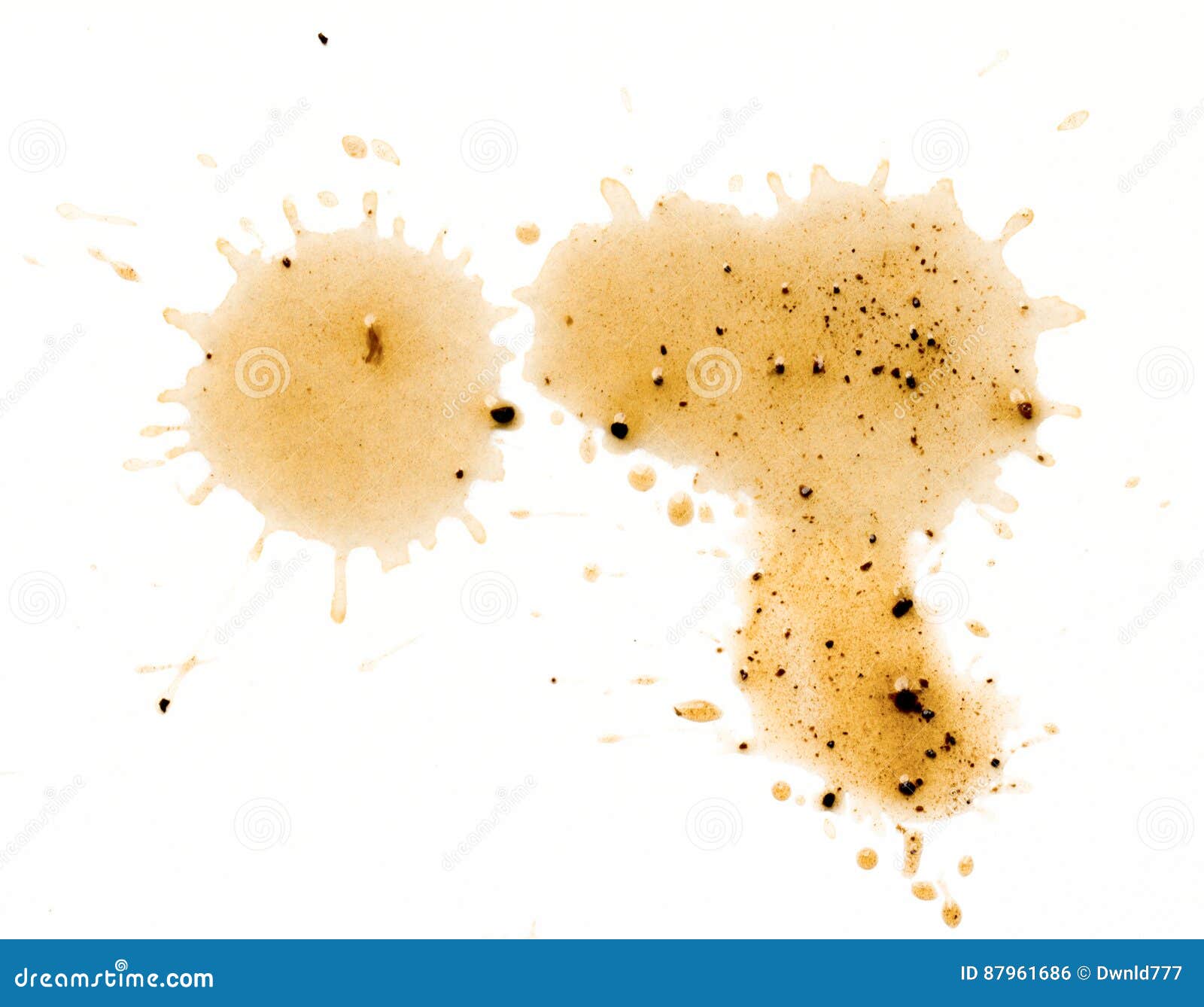 Spilled coffee stock photo. Image of stain, drink, design - 87961686
