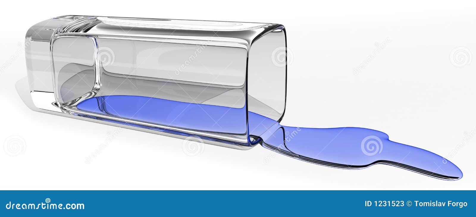 Spilled Fluid stock illustration. Illustration of blue - 1231523