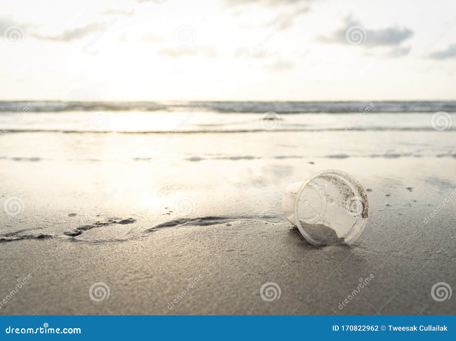 Spilled Garbage on the Beach Stock Photo - Image of problem, beach ...