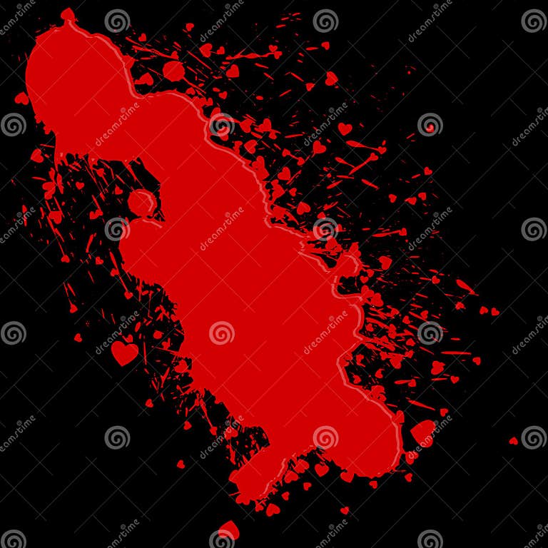 Spilled Love stock vector. Illustration of lust, splat - 7721094