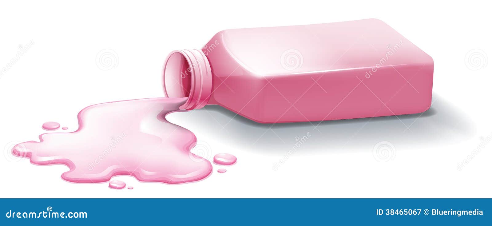 A spilled medicine syrup stock vector. Illustration of drawing - 38465067