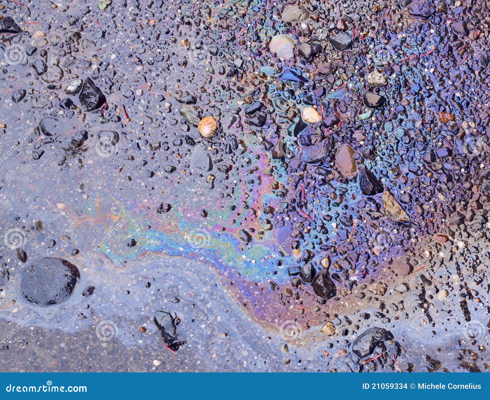 Spilled oil on wet ground stock photo. Image of automotive - 21059334 Spilled oil on wet ground stock photo. Image of automotive - 21059334