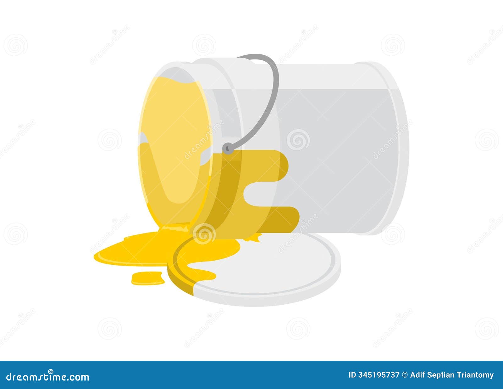 Spilled Paint Liquid. Simple Flat Isolated Illustration Stock ...