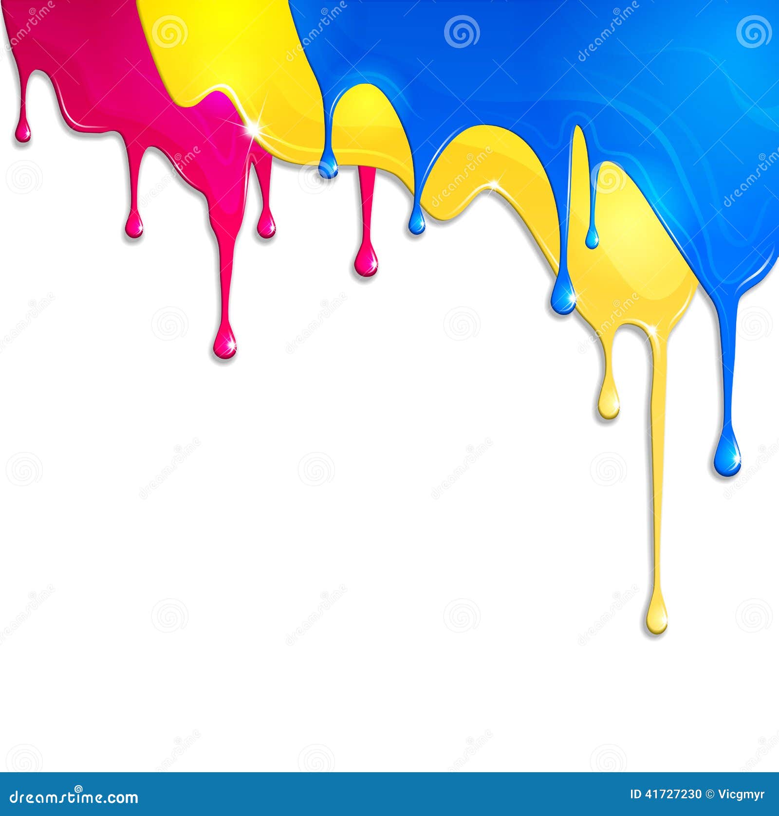 Spilled paint stock vector. Illustration of colors, abstract - 41727230