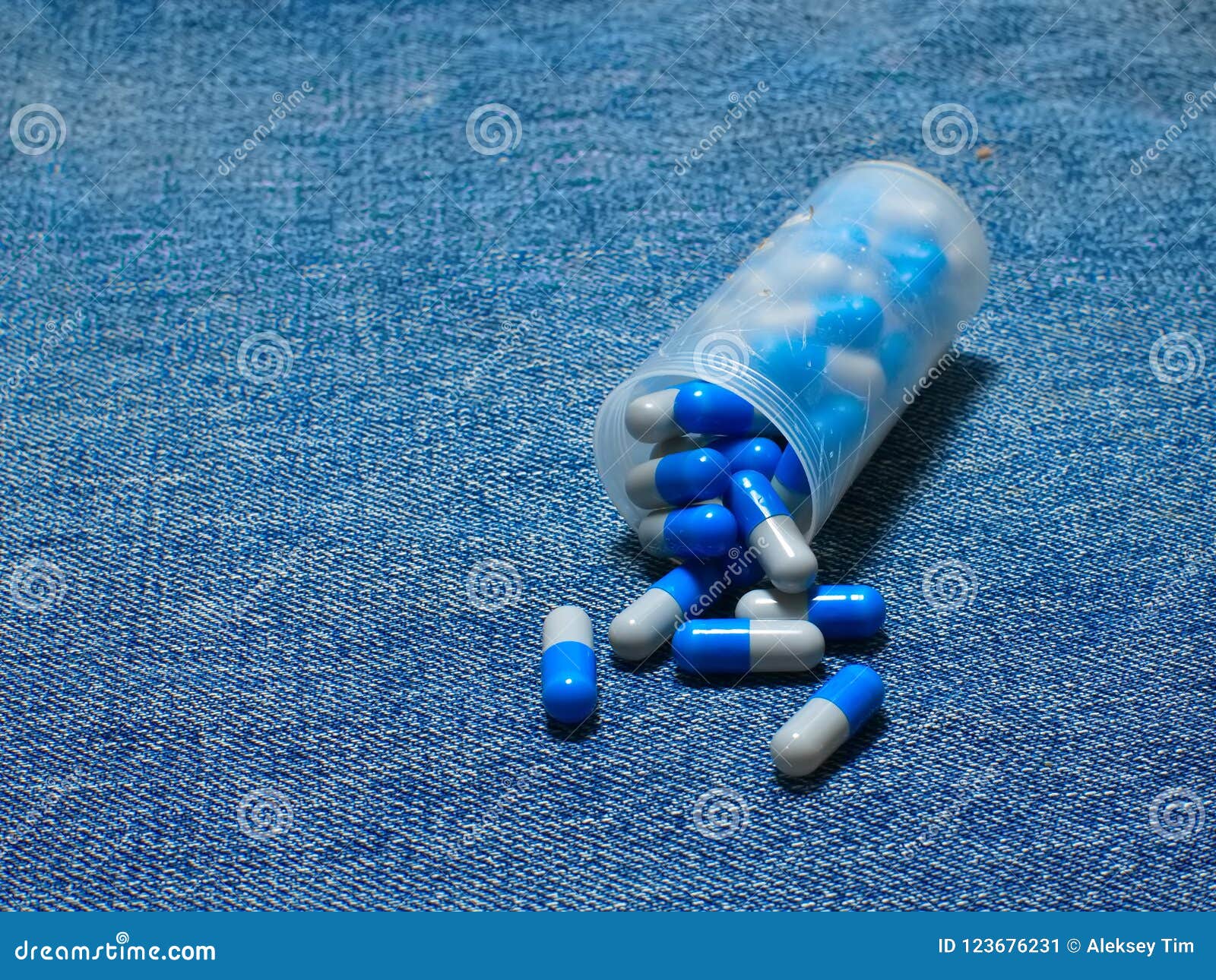 Spilled pills on the table stock image. Image of sick - 123676231