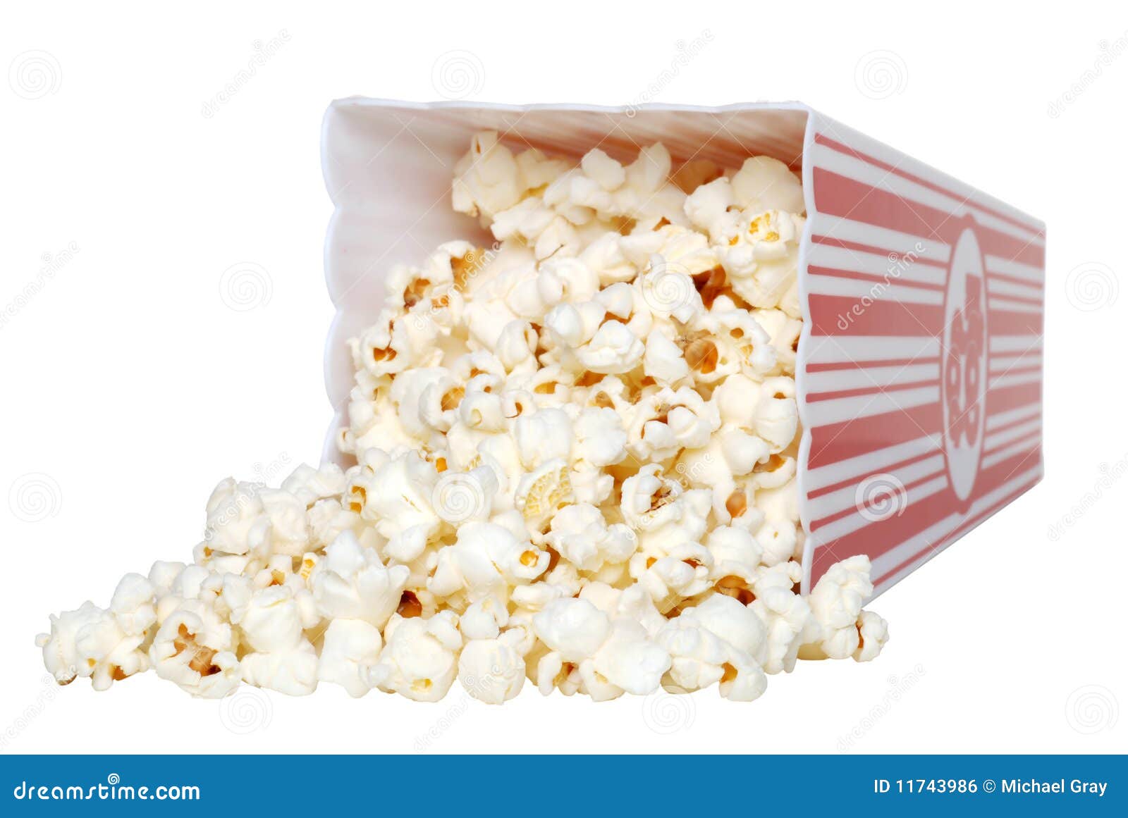 Spilled Popcorn stock photo. Image of salt, food, spilled - 11743986