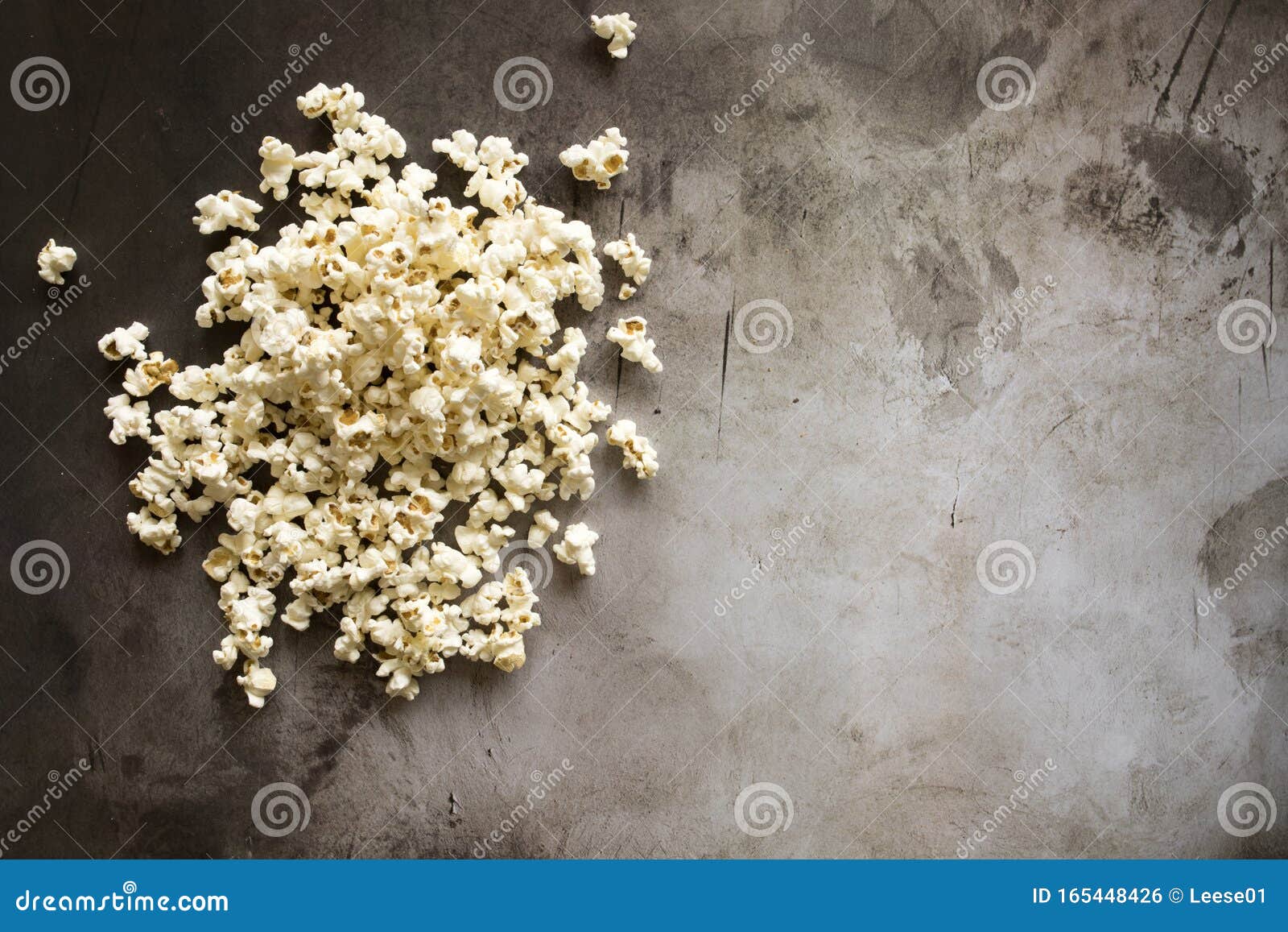 Spilled Popcorn stock photo. Image of room, food, spilled - 165448426