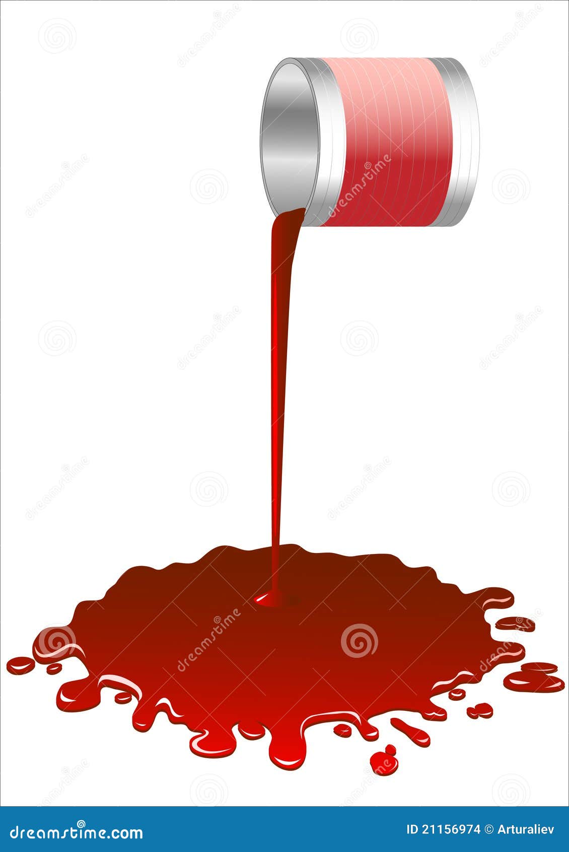Spilled red paint stock illustration. Illustration of drip - 21156974