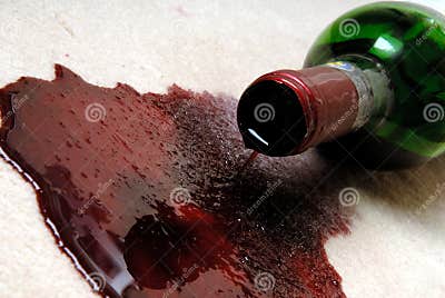 Spilled red wine. stock image. Image of waste, conceptual - 3523629