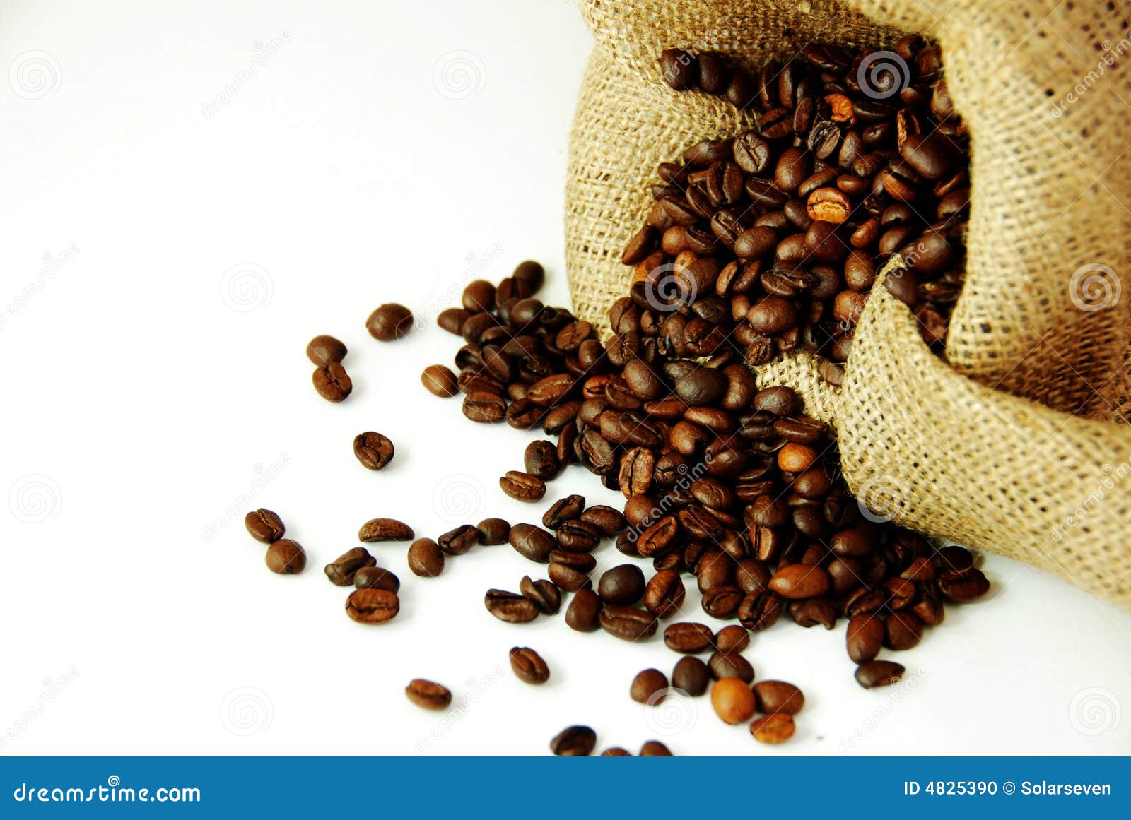 Spilled Roasted Coffee Beans Stock Photo - Image of espresso, breakfast ...
