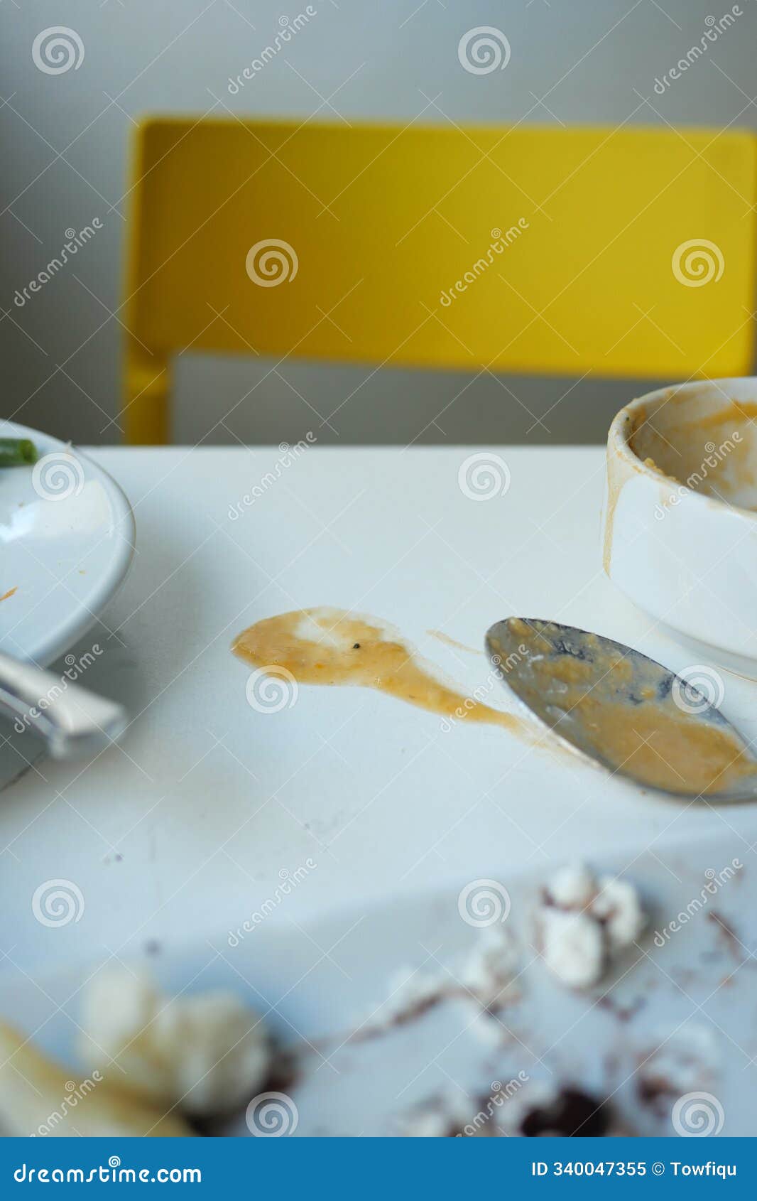 Spilled Sauce and a Messy Table at the Restaurant Highlighted Its ...