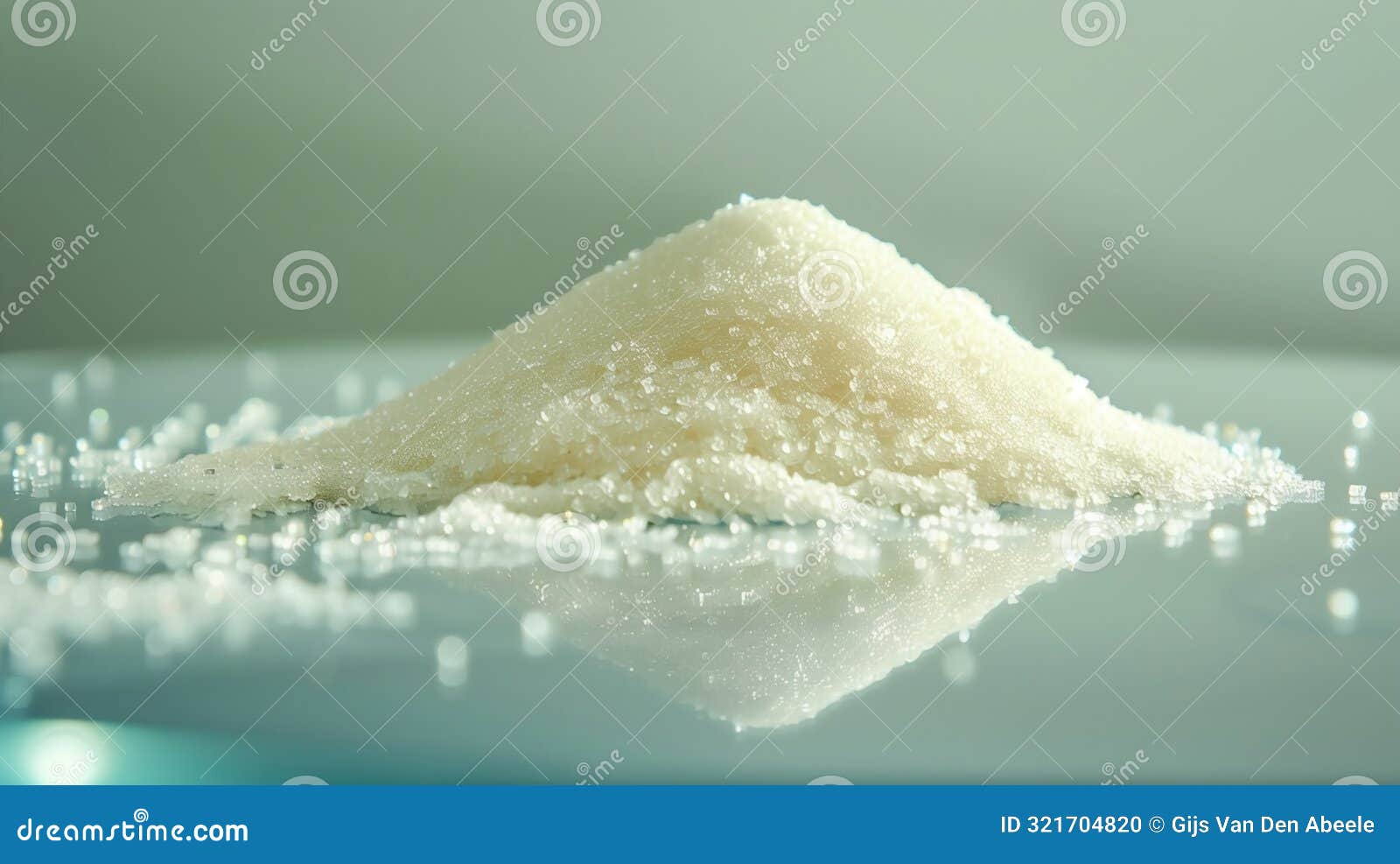 Spilled Sugar on Transparent Glass Surface Stock Illustration ...