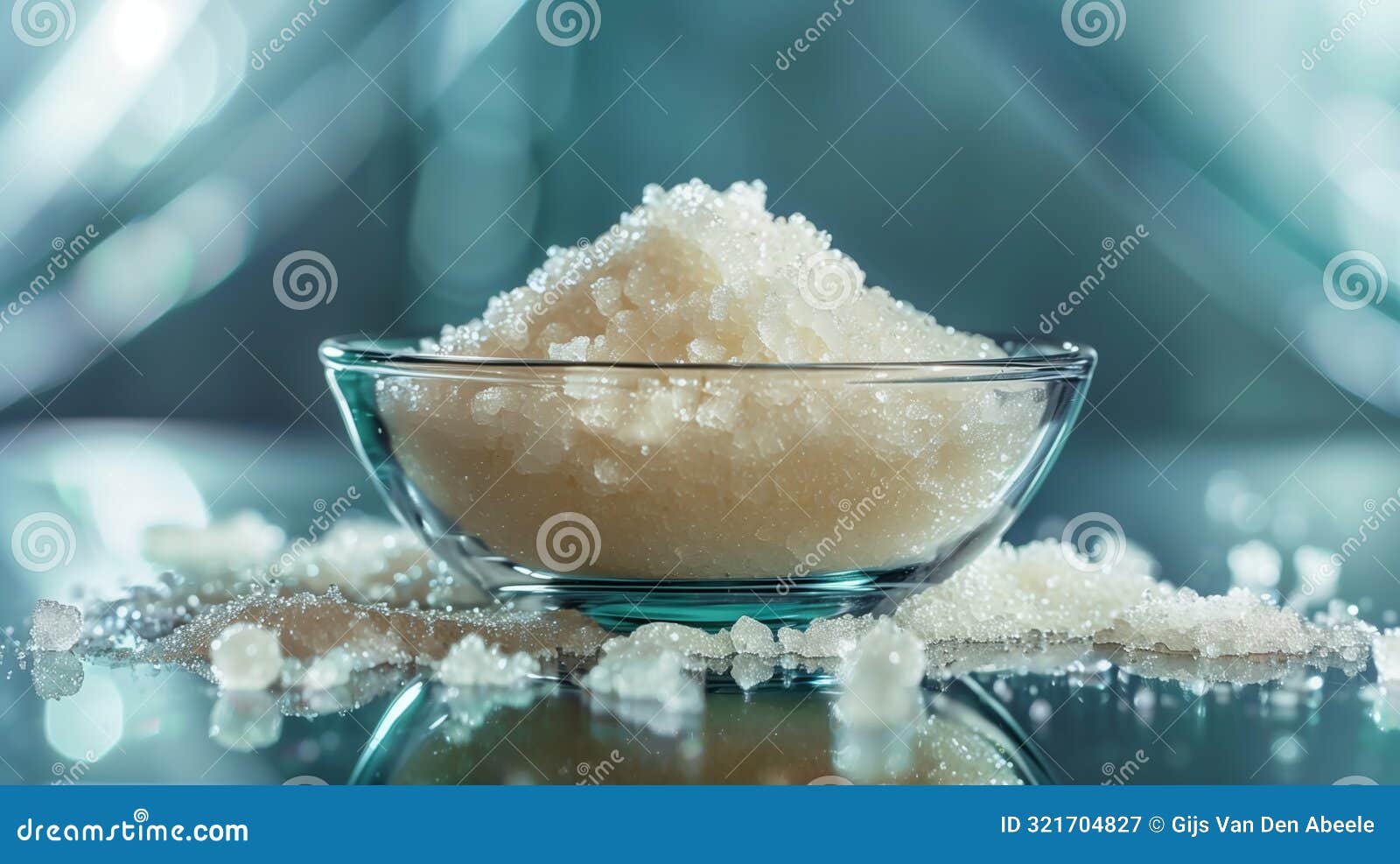 Spilled Sugar on Transparent Glass Surface Stock Illustration ...