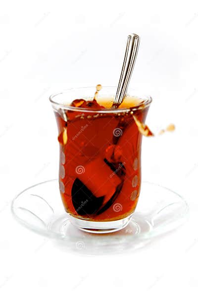 Spilled tea stock photo. Image of iariturk, pure, saucer - 5318046