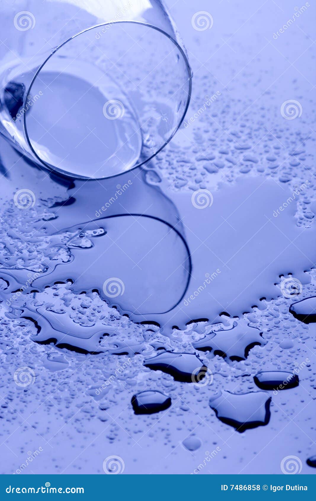 Spilled water stock photo. Image of reflection, drinking - 7486858