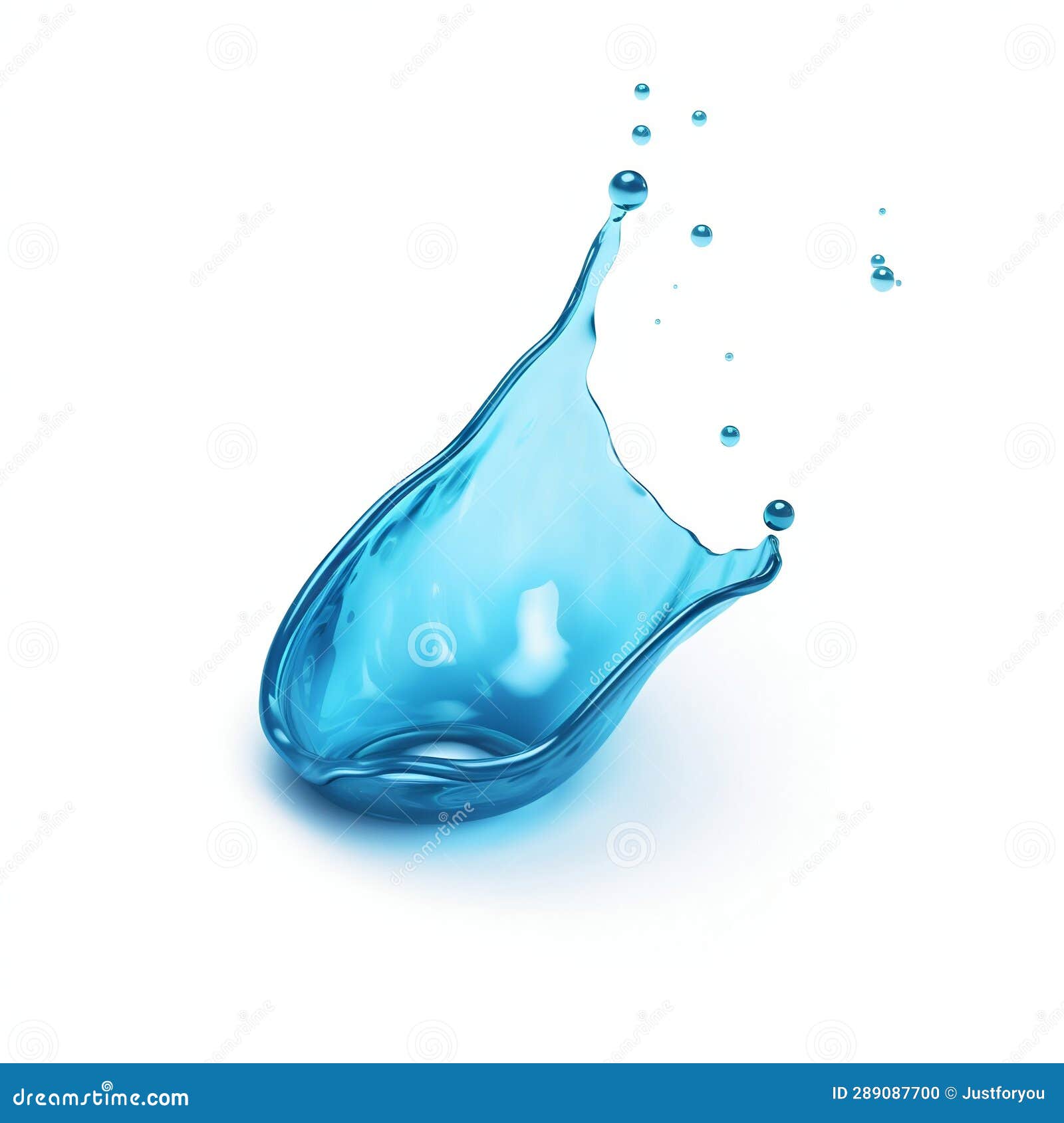 Spilled Water Drop on Floor. Generative Ai Stock Illustration ...