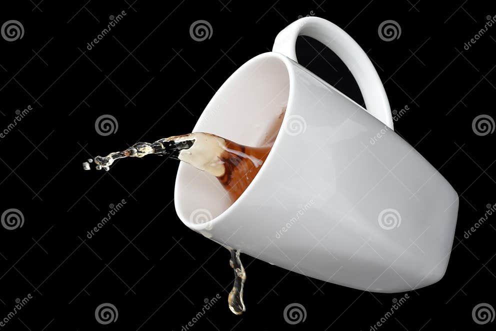 Spilling Coffee stock image. Image of drink, latte, spilling - 27011835