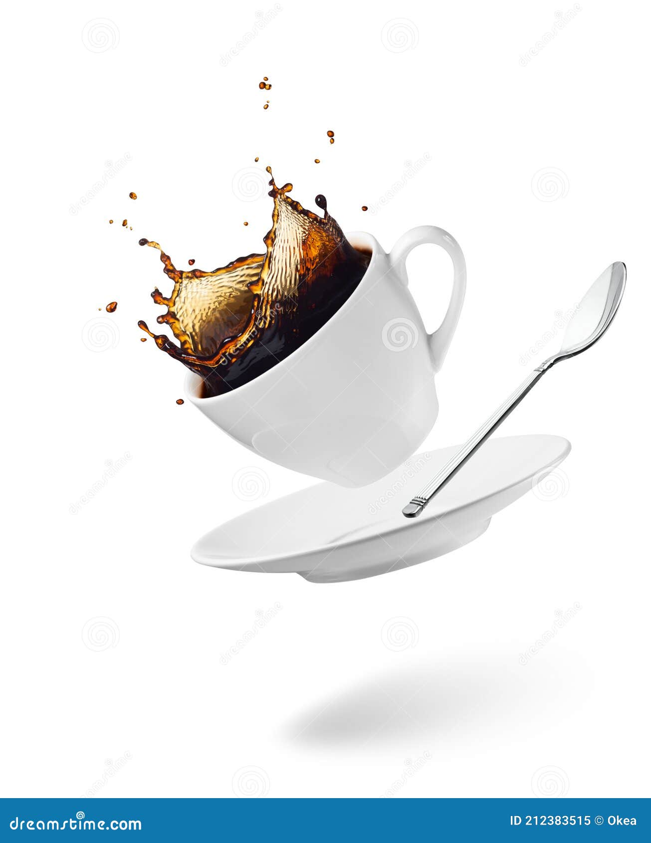 Spilling coffee stock image. Image of background, beverage - 212383515