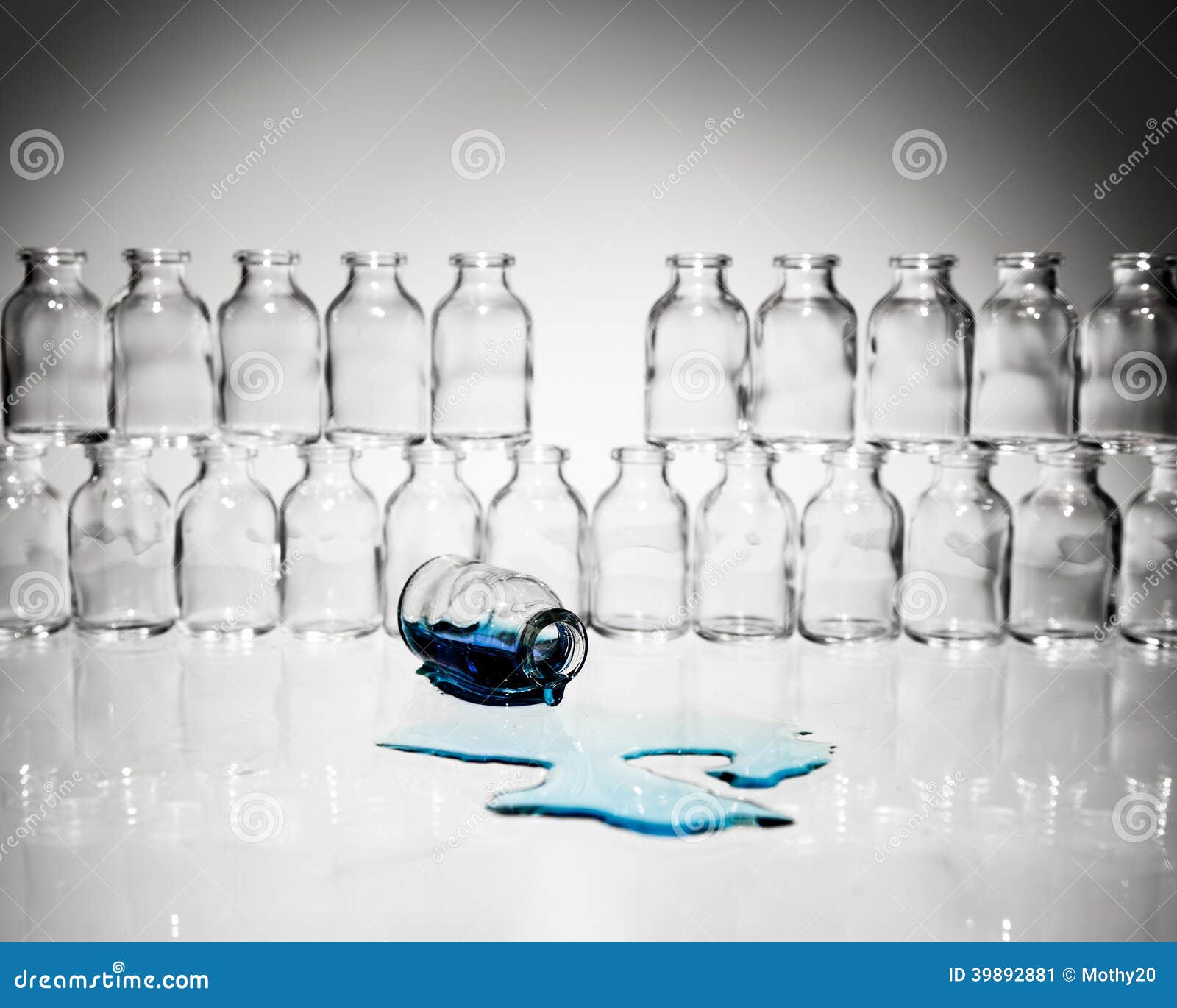 Spilling Over Liquid Out of Vial Stock Image - Image of laboratory ...
