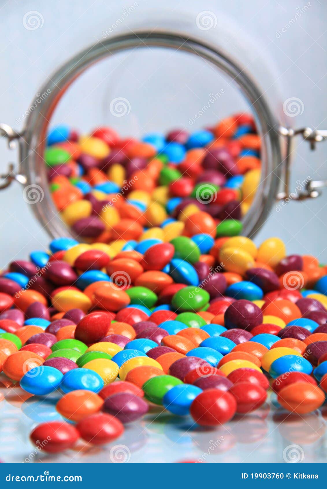 Spilling rainbow sweets stock photo. Image of surface - 19903760