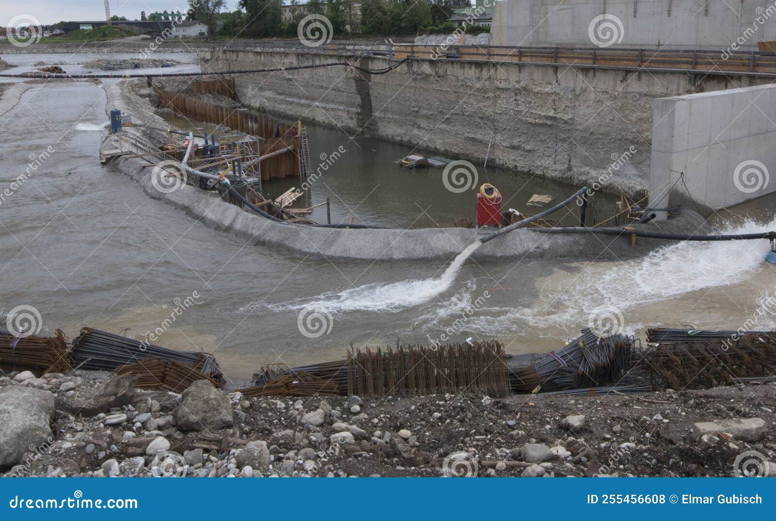 Spillway To Provide the Controlled Release of Water Stock Photo - Image ...