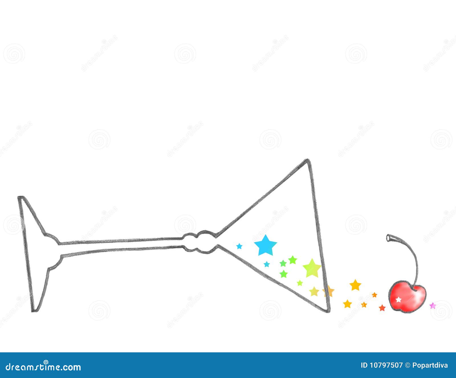 Spilt Martini stock illustration. Illustration of mixology - 10797507