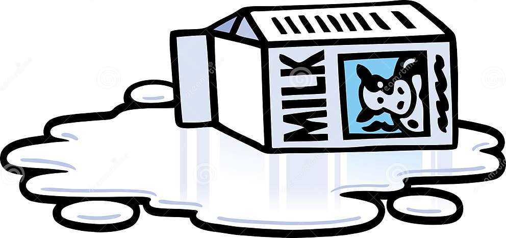 Spilt Milk stock vector. Illustration of word, carton - 20481587