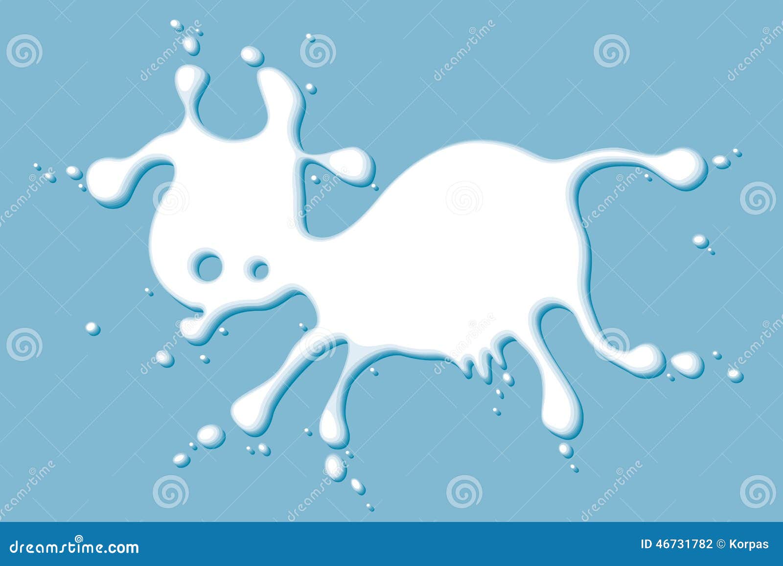 Spilt milk stock vector. Illustration of spilling, drop - 46731782